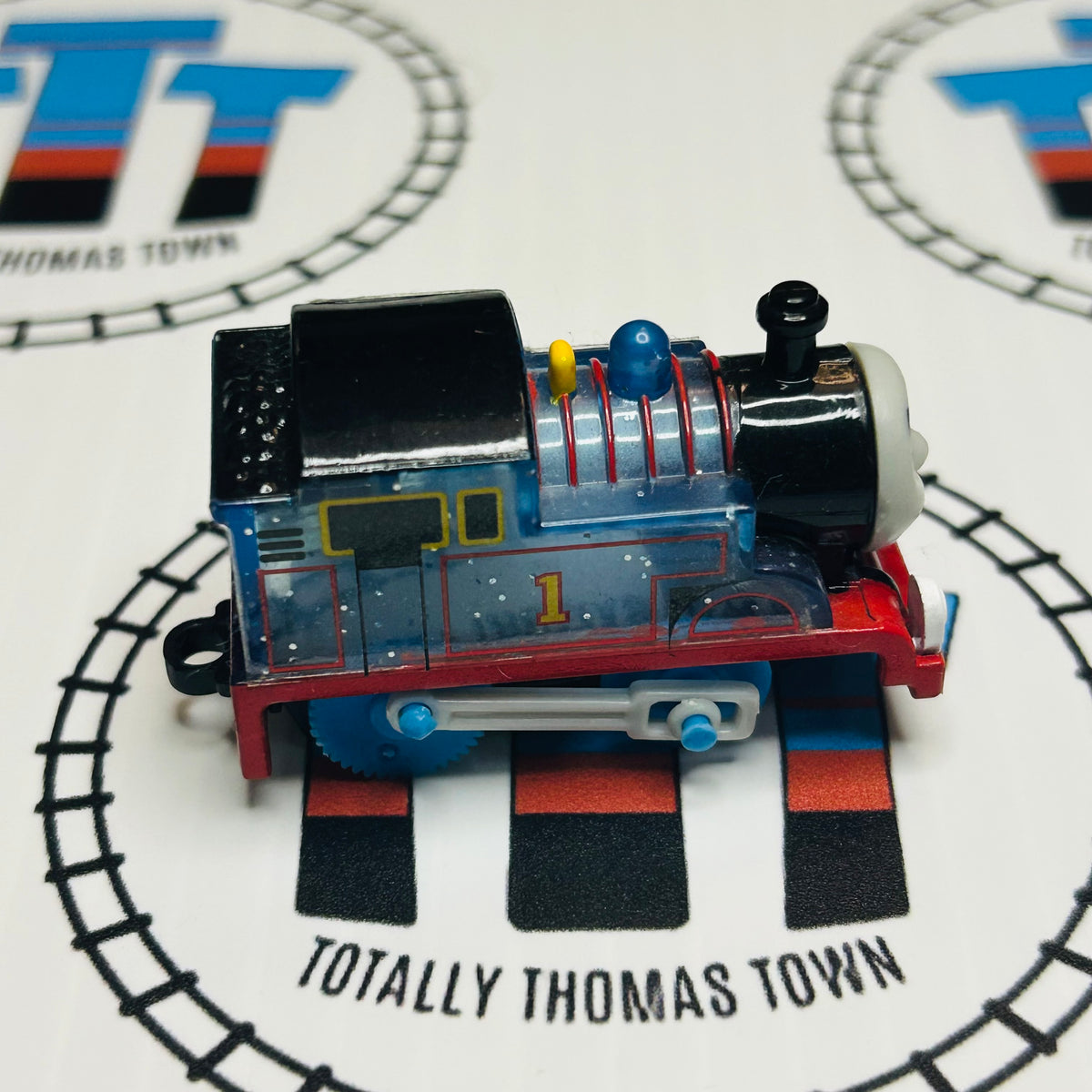 Clear Glitter Thomas Grinning Newer Face Capsule Plarail Wind Up - Use – Totally Thomas Town