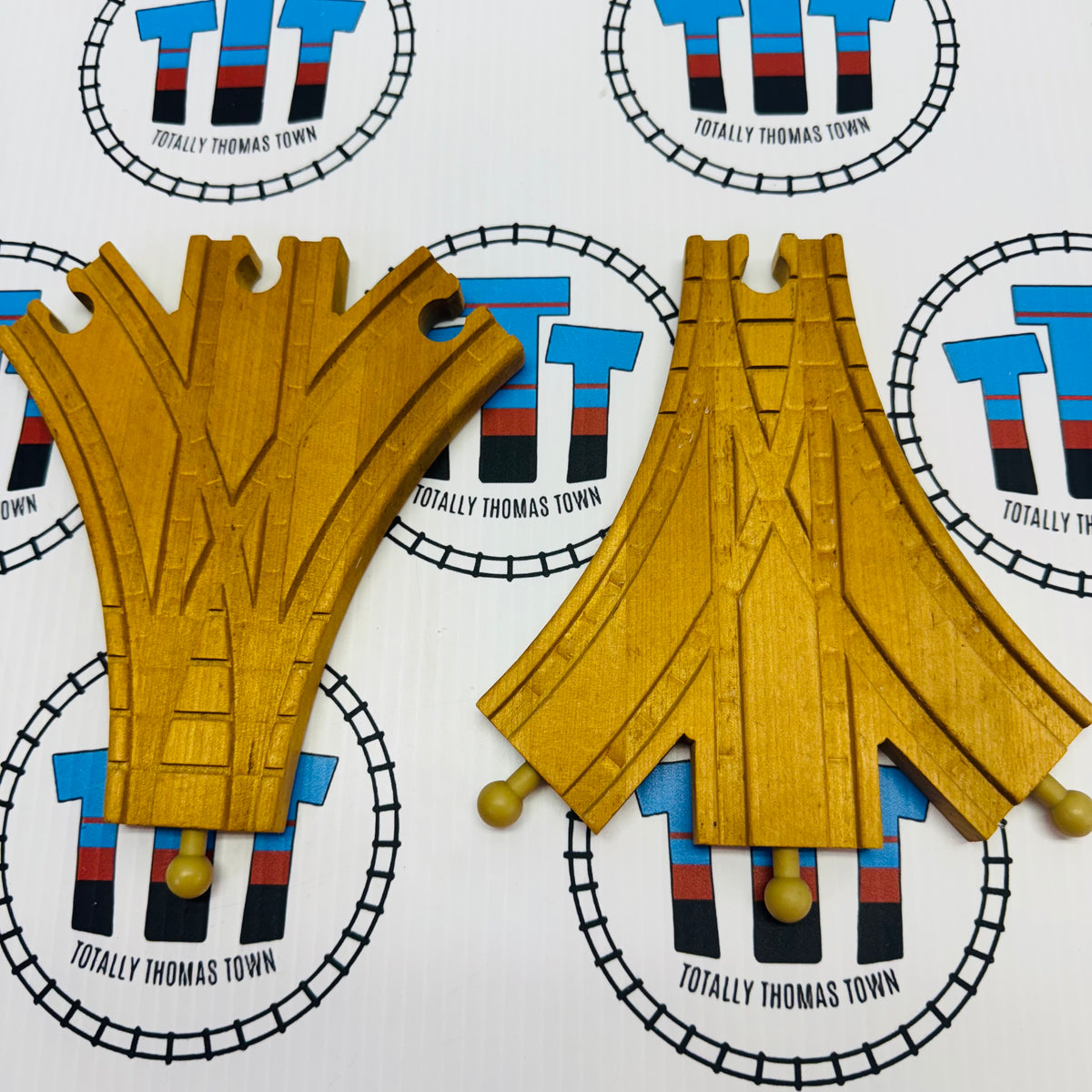 Switchyard Track 2 Pieces Fair Condition Discoloured Clickity Clack Wo ...