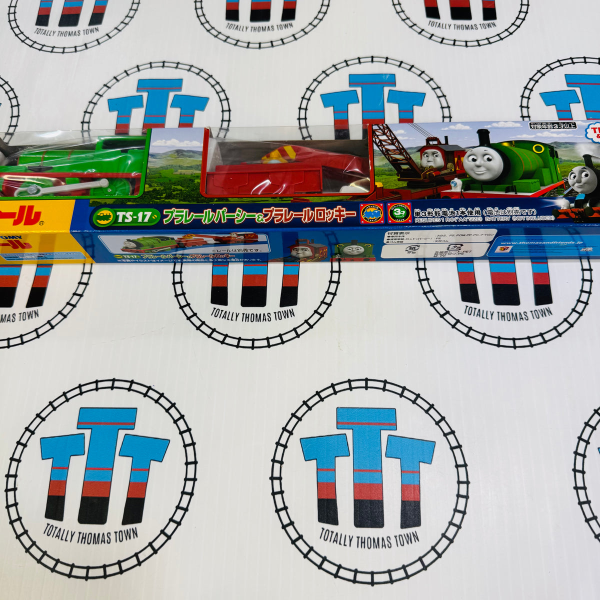 Percy Surprised and Rocky (2002) New in Box - TOMY – Totally Thomas Town