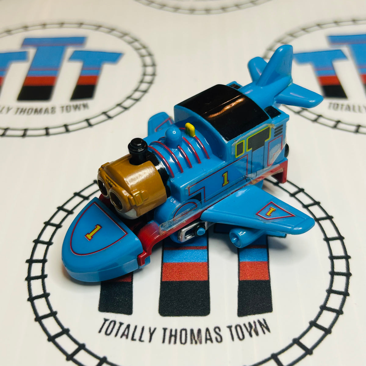 Airplane Wearing Thomas Pull Along Peeling/Missing Stickers Capsule Pl ...