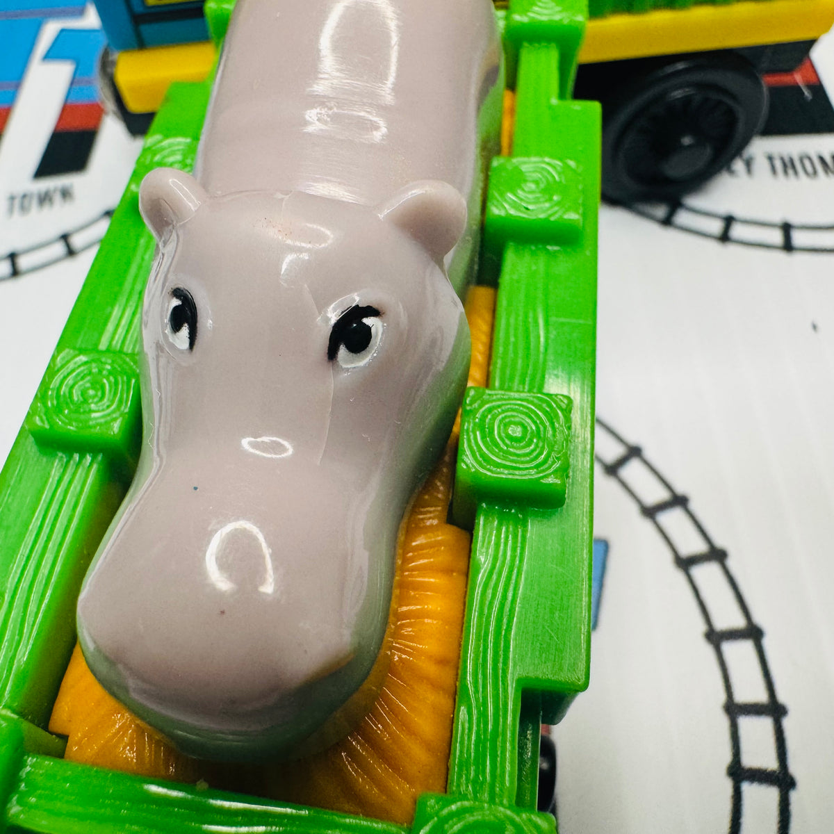 Sodor Zoo Cars with Roaring Lion Green (Learning Curve) Crack on Face ...