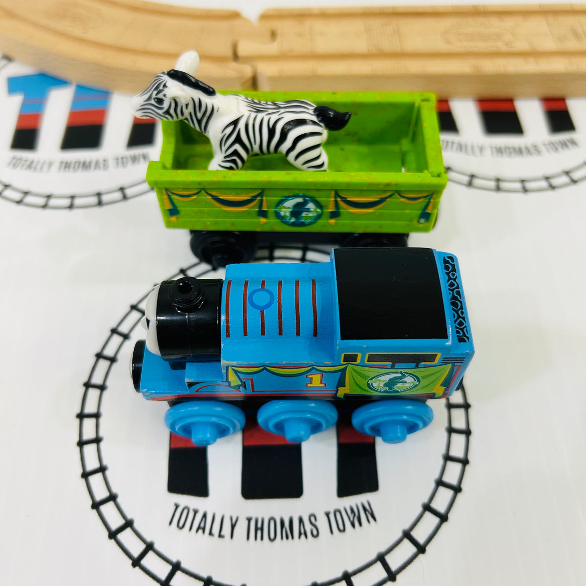 Thomas Wood (2018) Animal Park Set Complete with Trains (Painted Matte ...