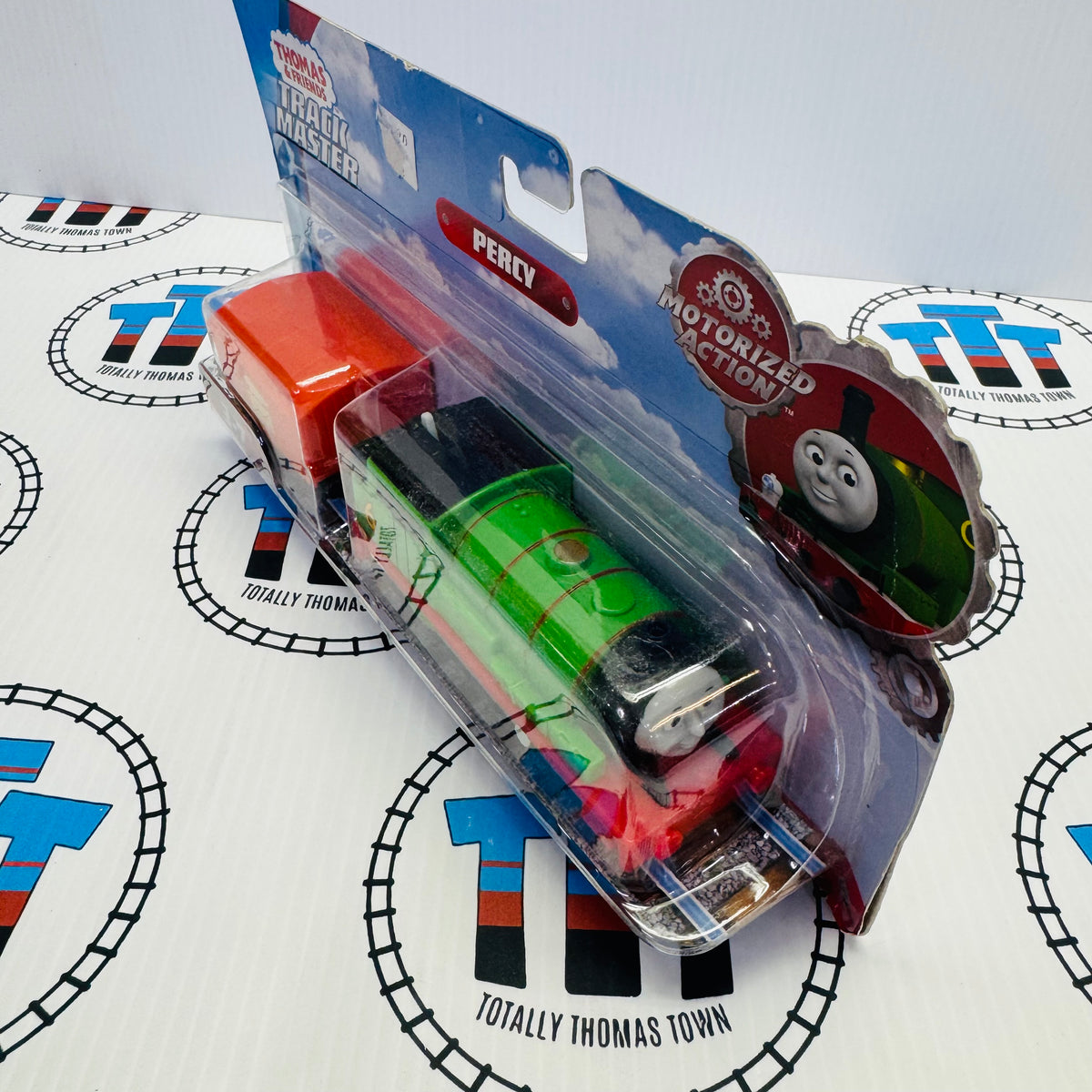 Percy with Mail Car (Mattel) New in Damaged Box - Trackmaster Revoluti ...