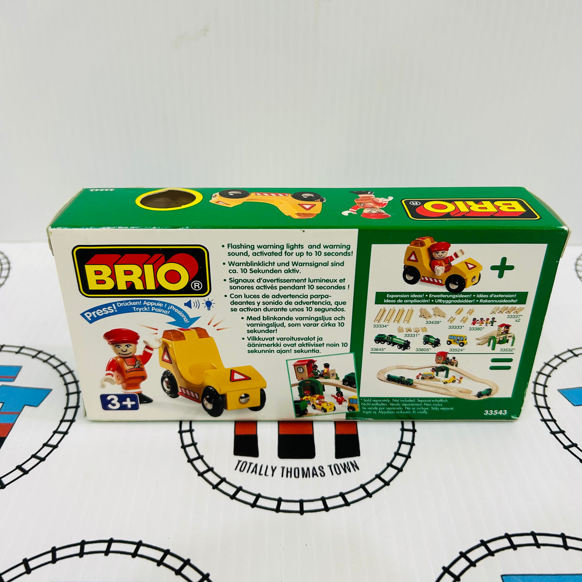 BRIO 33543 Light & Sound Service Car Wooden - New – Totally Thomas Town