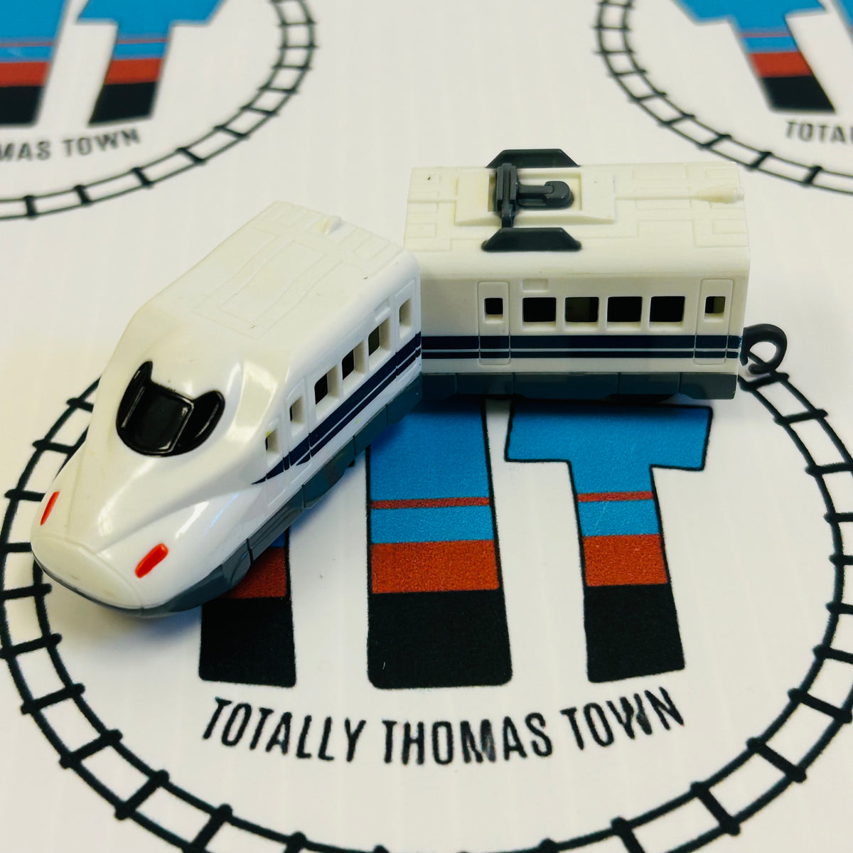 N700 Shinkansen Coach & Rear Car Pull Along Capsule Plarail - Used ...