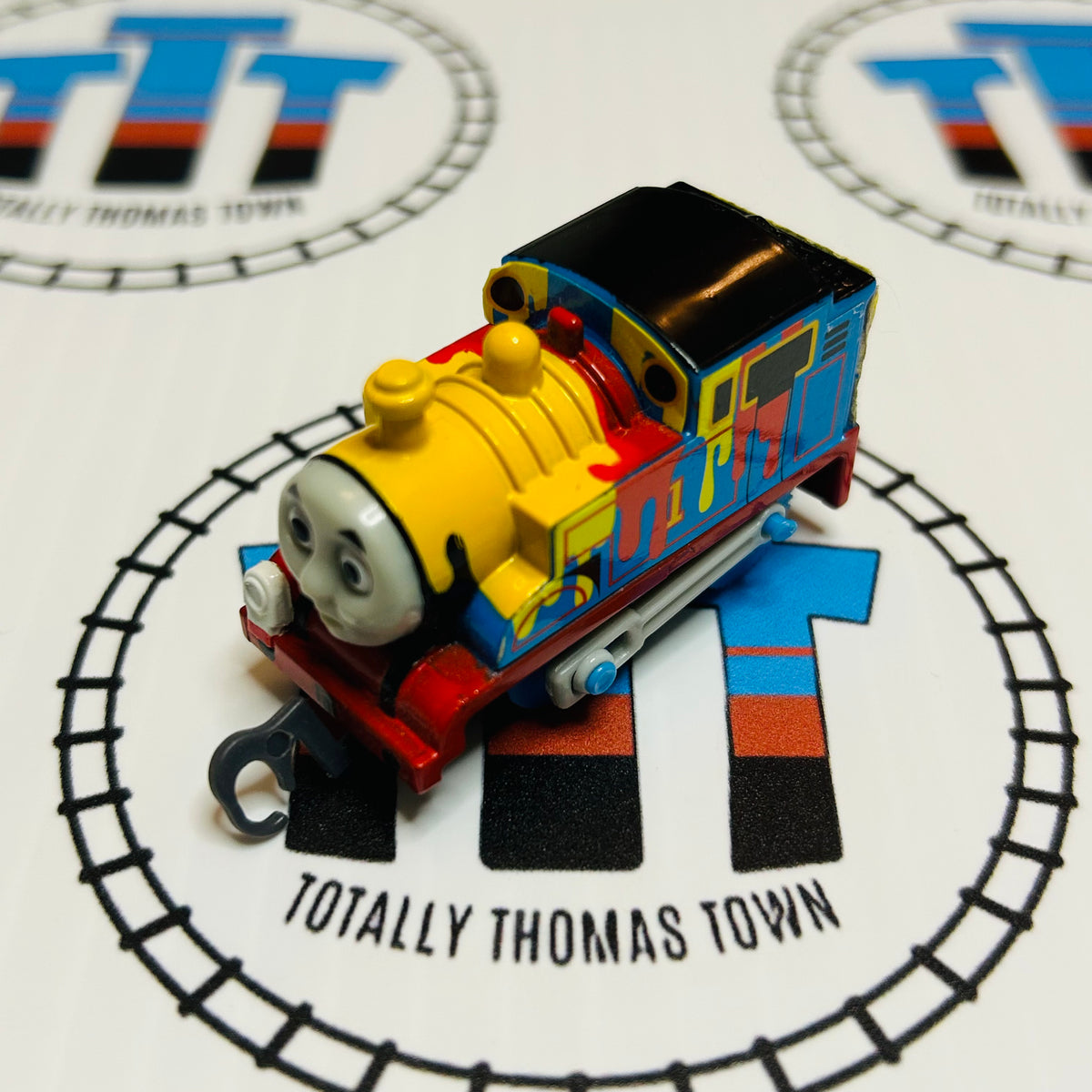 Paint Splattered Thomas Fair Condition Peeling Stickers Capsule Plarai ...