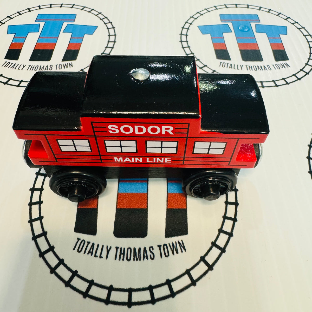 Sodor Line Caboose (Mattel) Wooden - New no Box – Totally Thomas Town