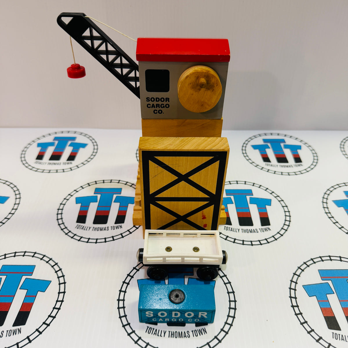 Sodor Cargo Co. Crane #1 Clickity Clack Small Marks with Cargo Car (19 ...