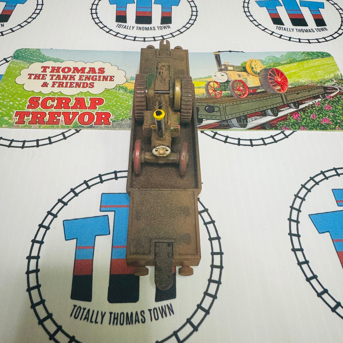 Scrap Trevor with Flatbed and Card (1995) ERTL - Used – Totally Thomas Town
