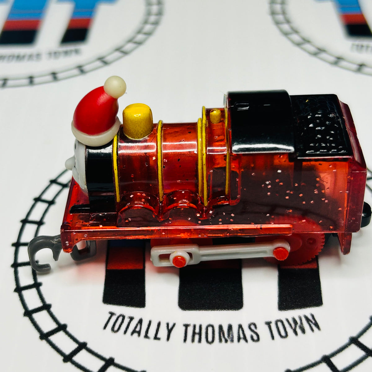 Clear Glitter Santa James No Stickers Pull Along Capsule Plarail - Use ...