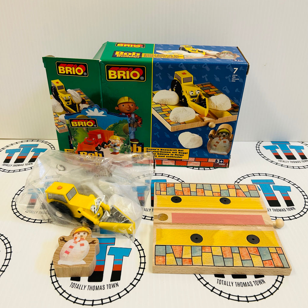 BRIO 32828 Bob the Builder Scoop's Snowdrift Set Wooden - New – Totally ...