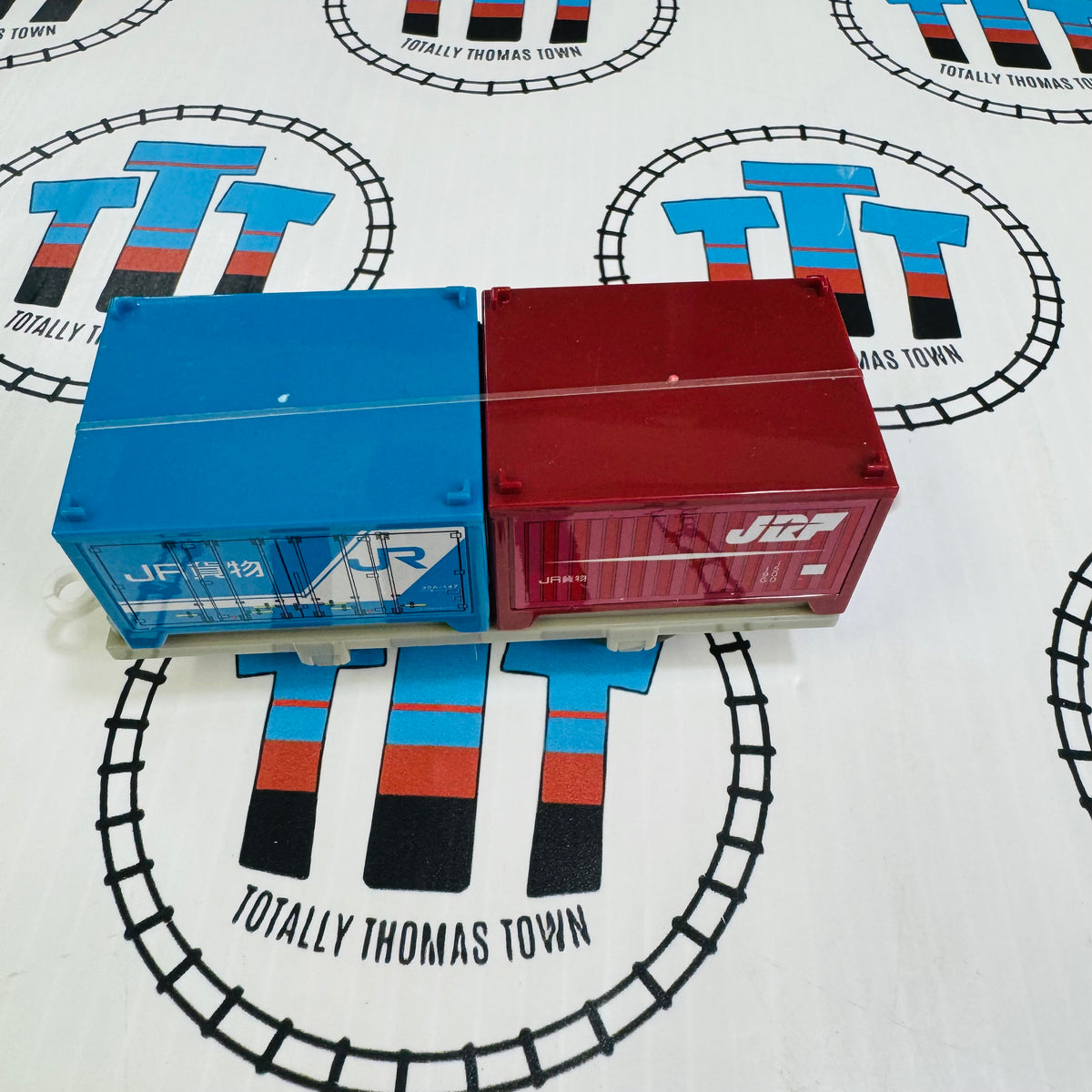 Sodor Container Car JRF Grey Base New no Box - TOMY – Totally Thomas Town