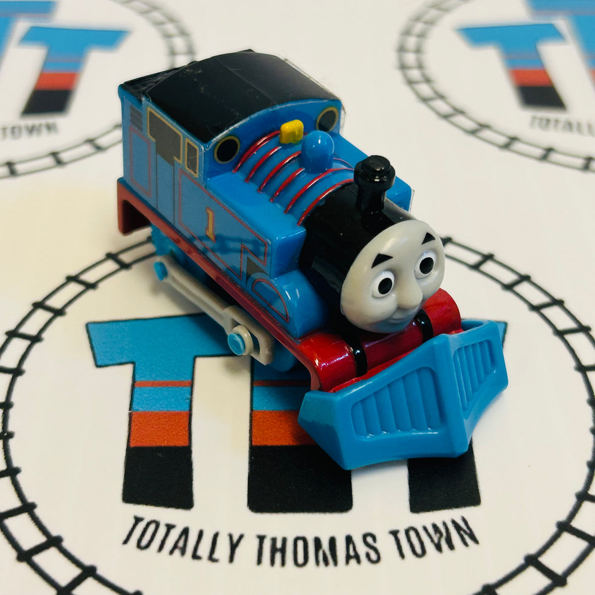 Thomas with Snowplow Newer Face Missing Sticker Capsule Plarail Pull A ...