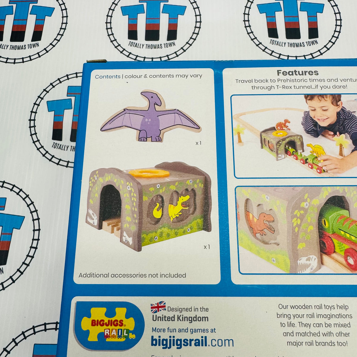 T-Rex Tunnel BIGJIGS Rail Wooden - New in Box – Totally Thomas Town