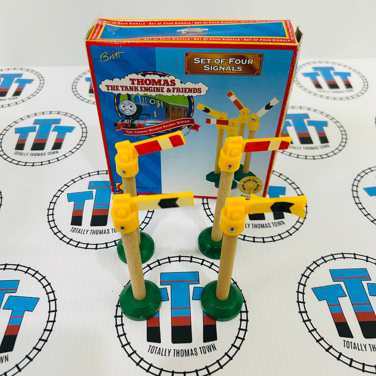 Set of Four Signals Peeling Stickers Wooden - Used in Box – Totally ...