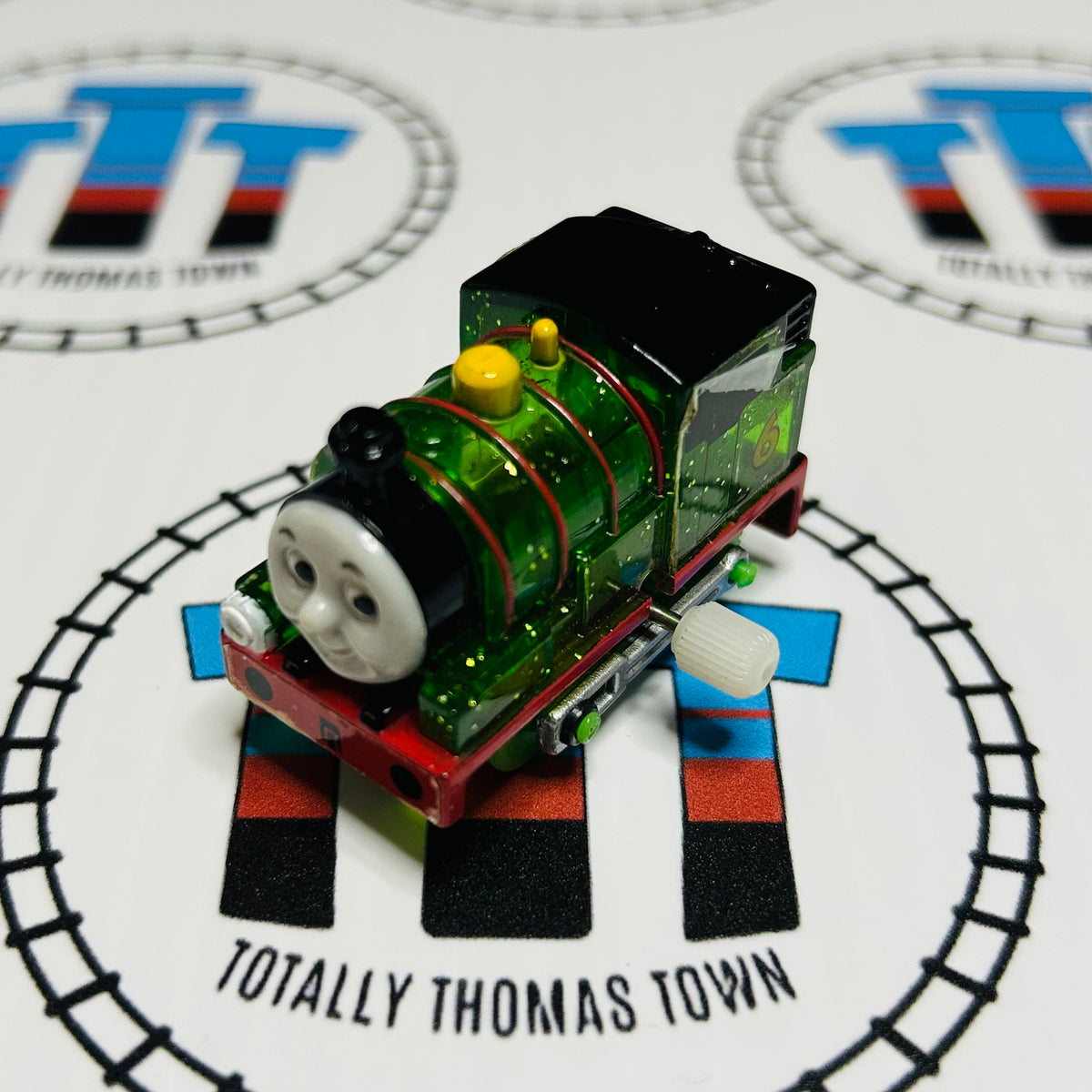 Clear Glitter Percy Eyes Right Peeling Stickers Capsule Plarail Wind U ...