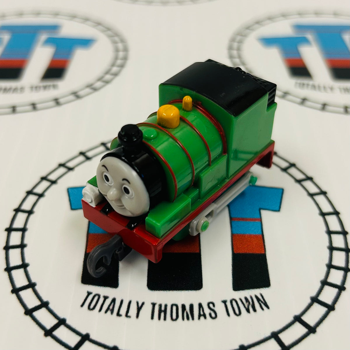 Percy Eyes Straight No Stickers Pull Along Capsule Plarail - Used ...
