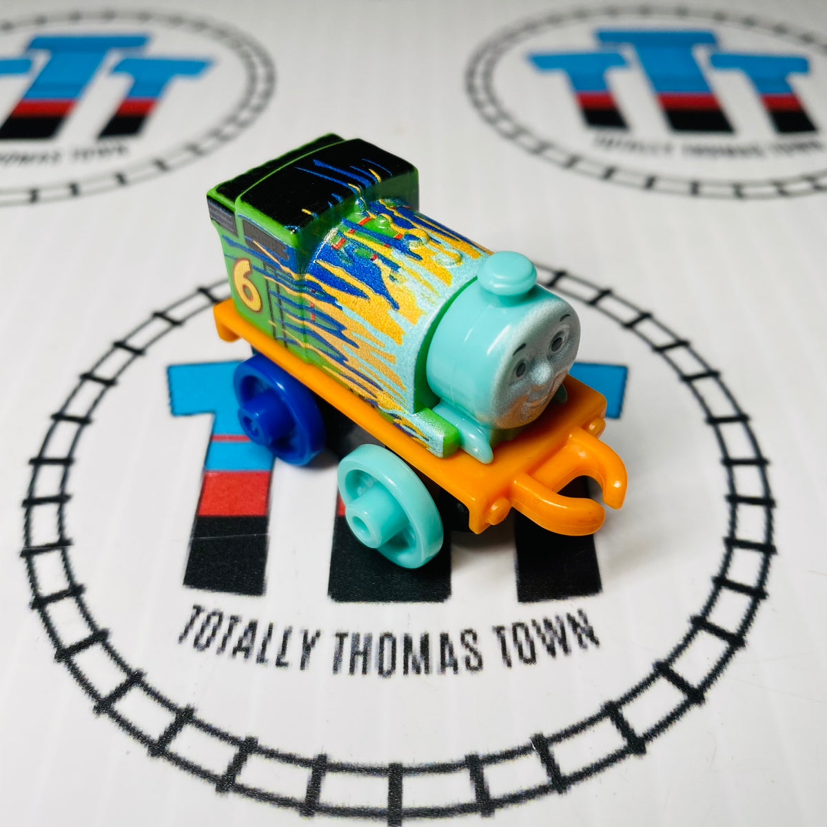 Neon Splatter Percy Used - Minis – Totally Thomas Town