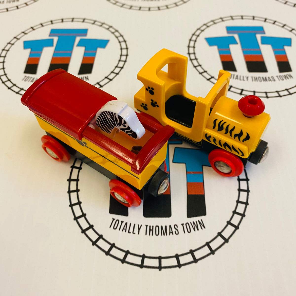 BRIO Safari Train & Zebra Car Wooden - Used – Totally Thomas Town