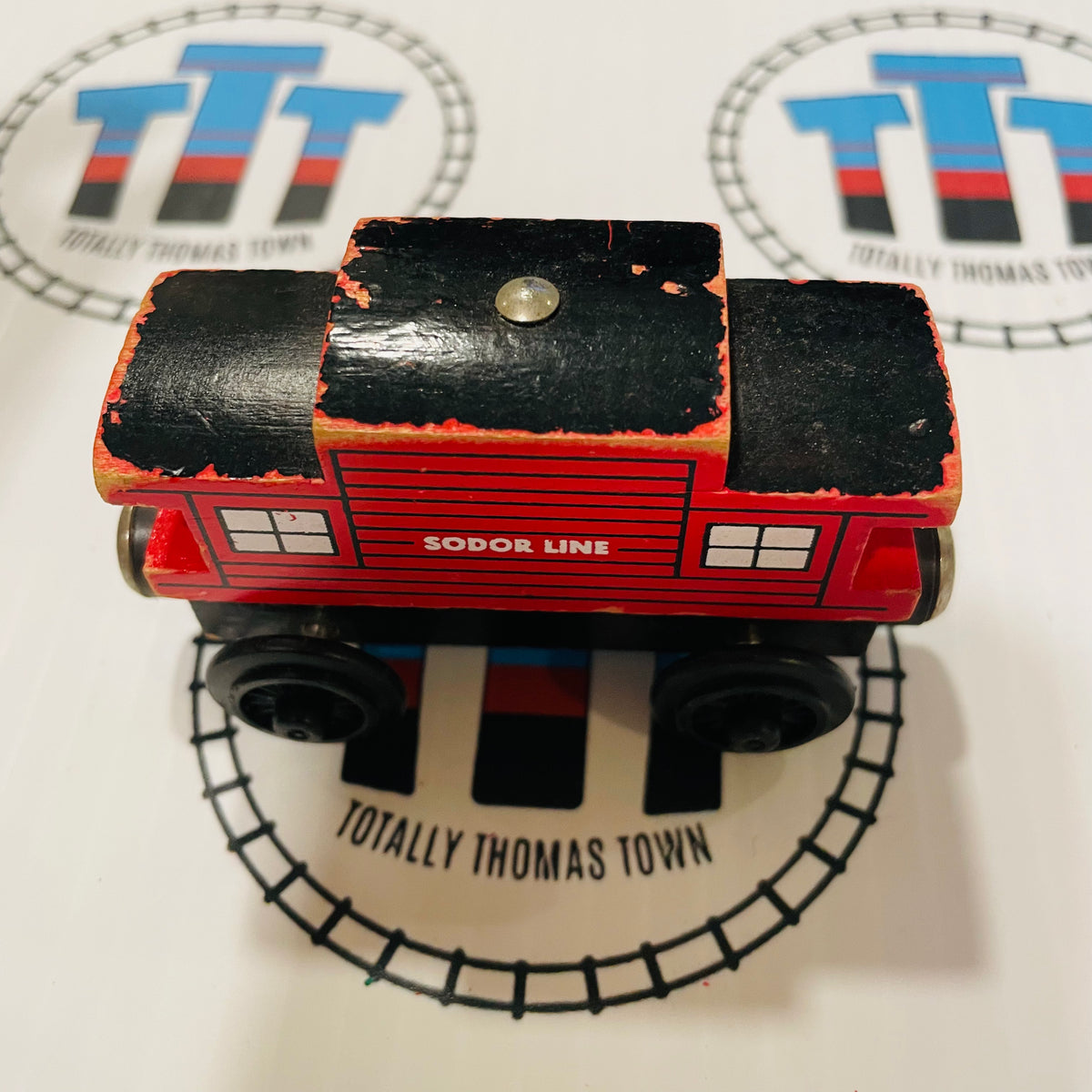 Sodor Line Caboose (Learning Curve 1994) Flat Magnet Rare Fair Conditi ...